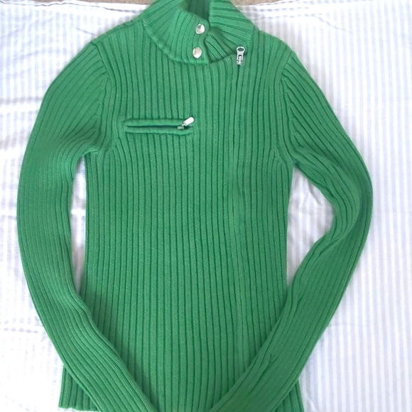 Moda International | Sweaters | Green Thick Winter Sweater Moda ...